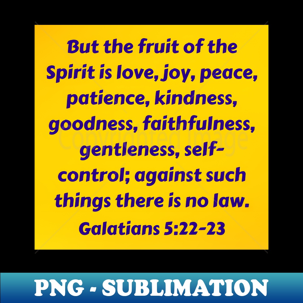 Bible Verse Galatians 522-23 - Aesthetic Sublimation Digital - Inspire ...