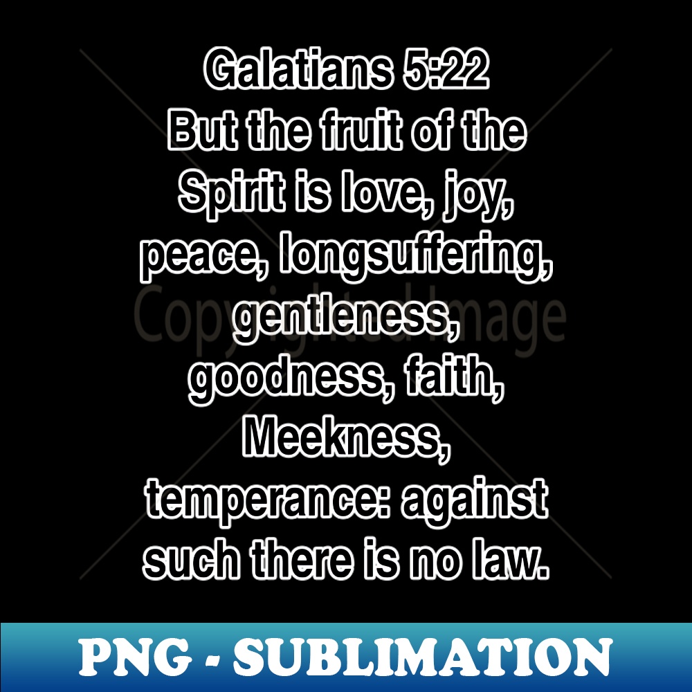 Galatians 522 King James Version KJV Bible Verse Typography | Inspire ...