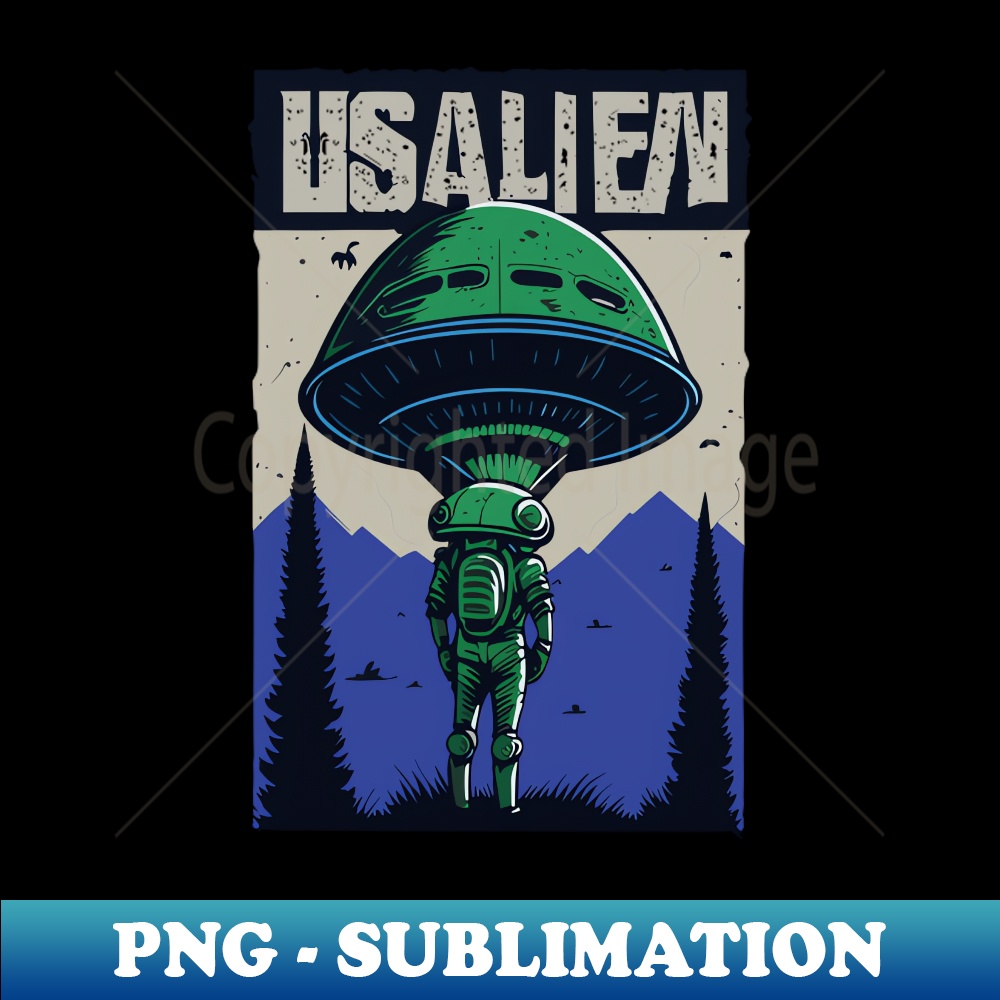 Cosmic Visitors Alien - Sublimation-Ready PNG File - Capture - Inspire ...