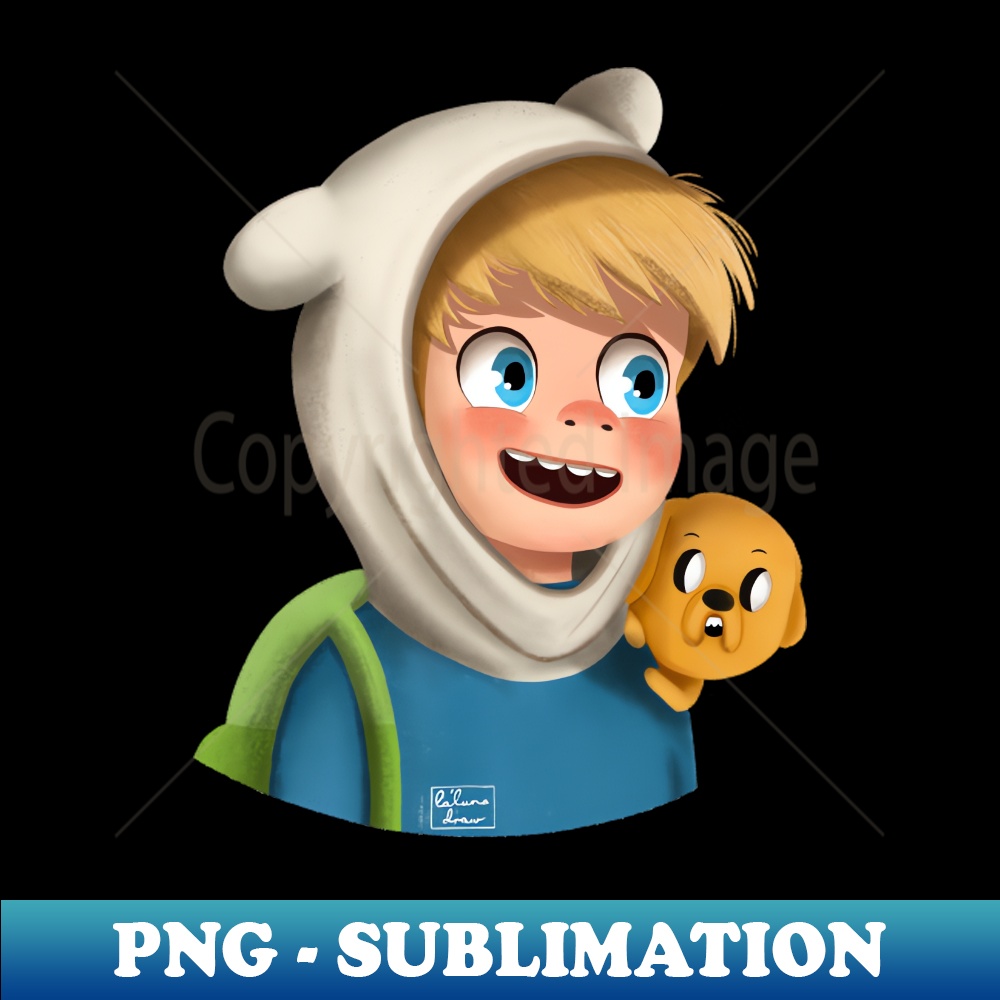 Finn Jack Adventure Time - PNG Transparent Digital Download | Inspire ...