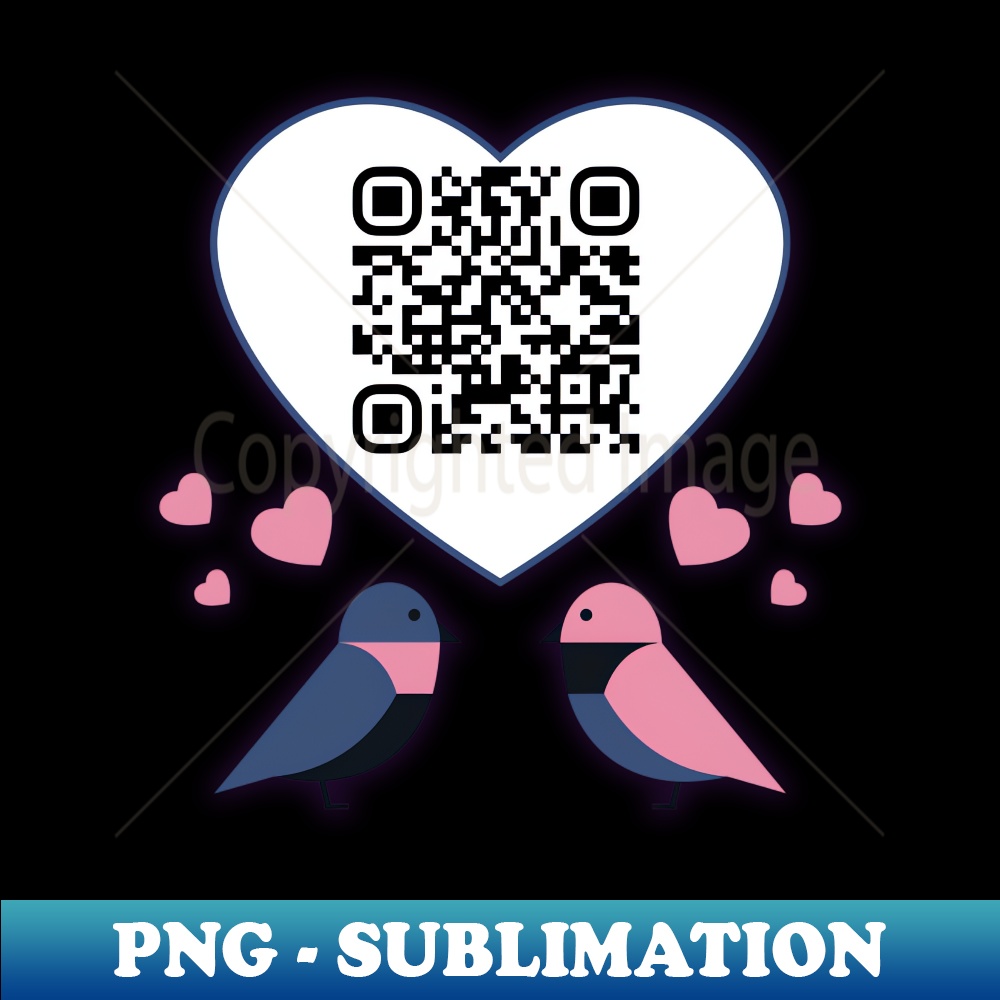 I LOVE YOU TOO QR Code Sccan Me - Instant PNG Sublimation Do | Inspire Uplift