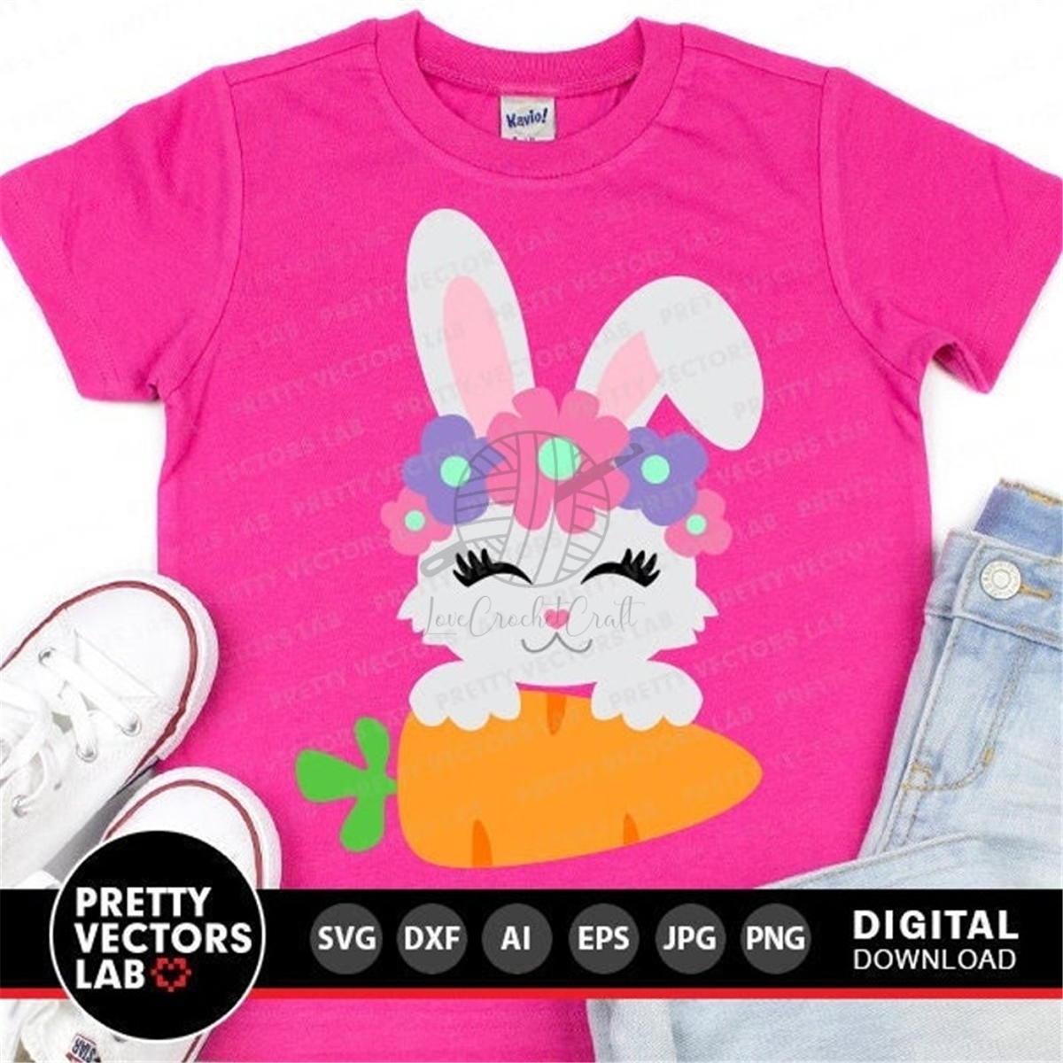Bunny Svg, Easter Cut Files, Bunny with Carrot Svg, Dxf, Eps | Inspire ...