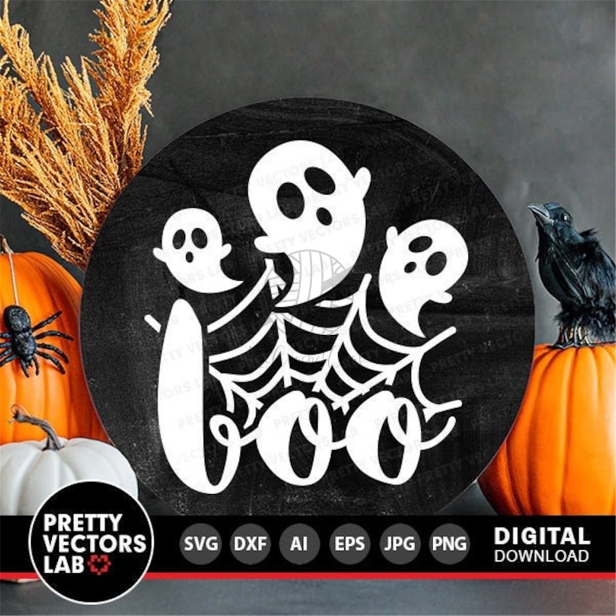 Halloween Svg, Boo Svg, Ghost Sign Svg Dxf Eps Png, Door Han - Inspire ...