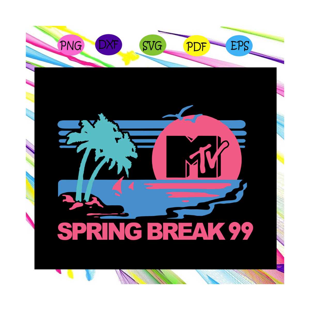 Mtv spring break 99,MTV Pastel Colors Beach Spring Break Log | Inspire ...