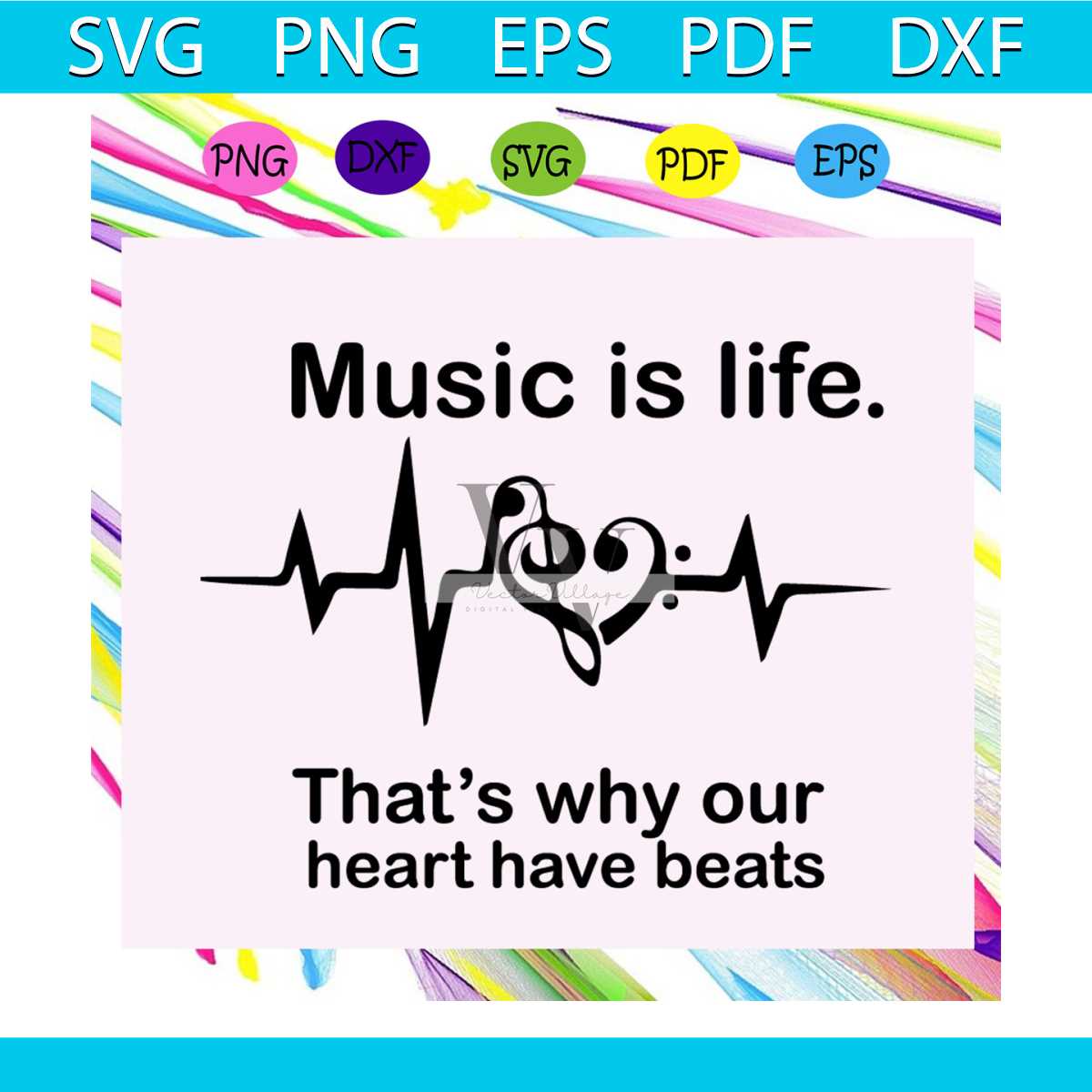 Music Is Life Svg, Music Svg, Music Life Svg, Music Gift Svg | Inspire ...