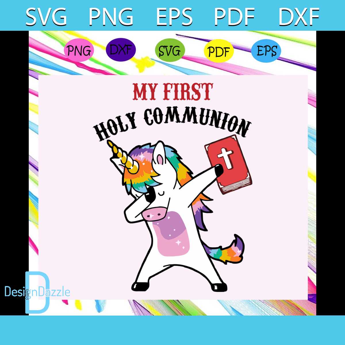 My 1st holy communion, unicorn svg, unicorn birthday, unicor | Inspire ...