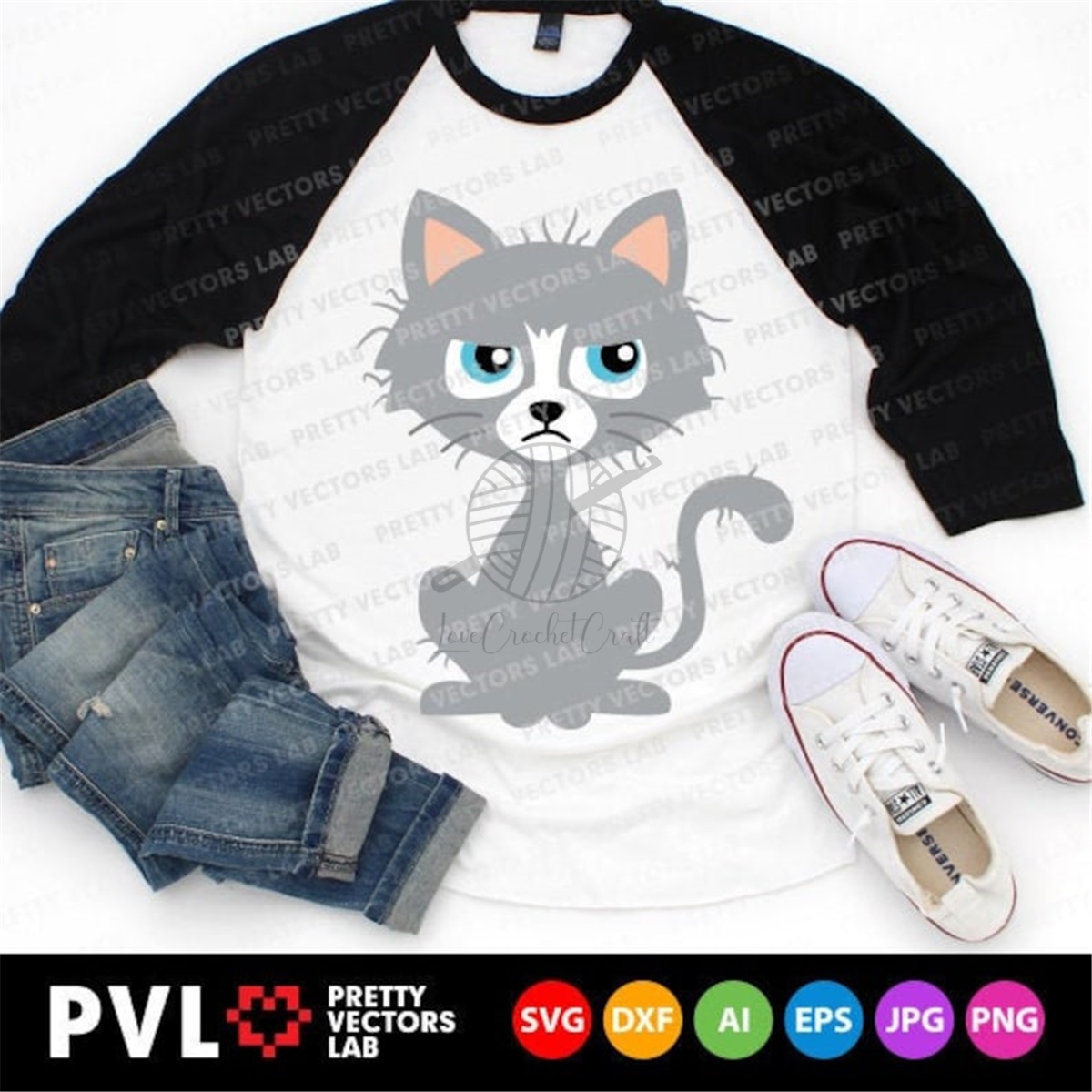 Grumpy Cat Svg, Funny Cat Svg, Kids Cut Files, Toddler Anima | Inspire ...