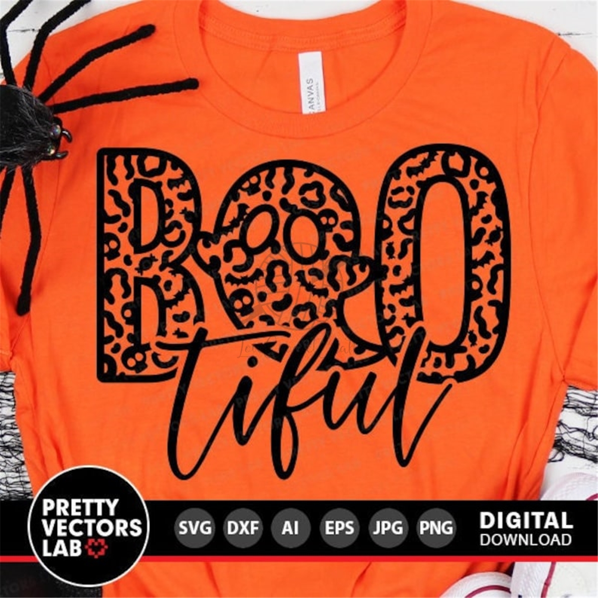 Bootiful Svg, Halloween Cut Files, Leopard Print Svg, Boo Sv - Inspire ...