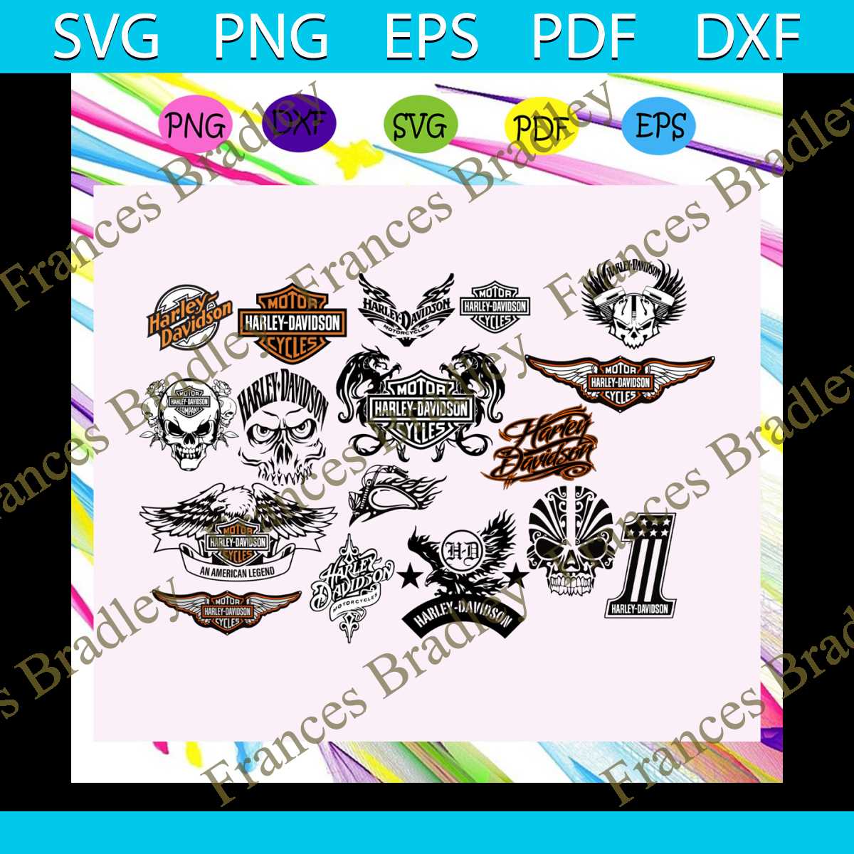 Harley Davidson bundle svg, harley davidson logo, motorcycle - Inspire ...