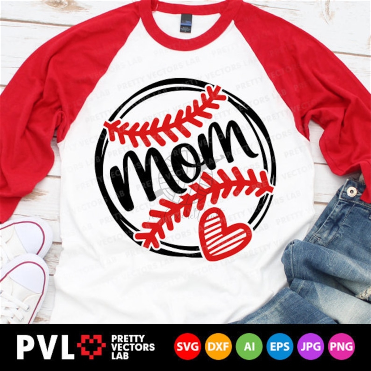 Baseball Mom Svg, Baseball Heart Svg Dxf Eps Png, Love Baseb | Inspire ...