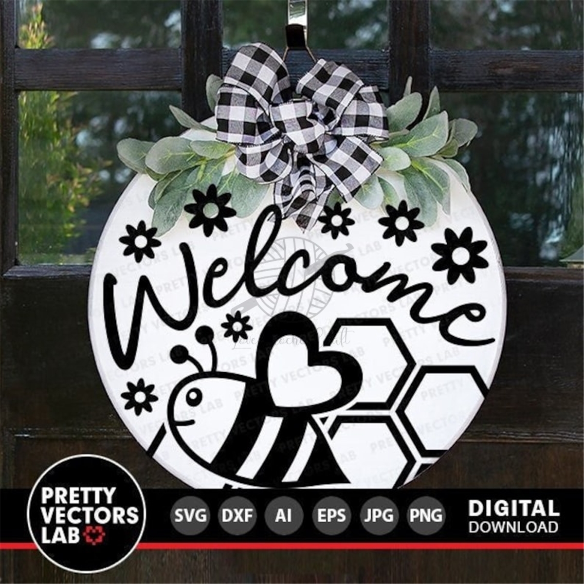 Welcome Svg, Bee Svg, Spring Cut File, Summer Svg Dxf Eps Pn | Inspire Uplift