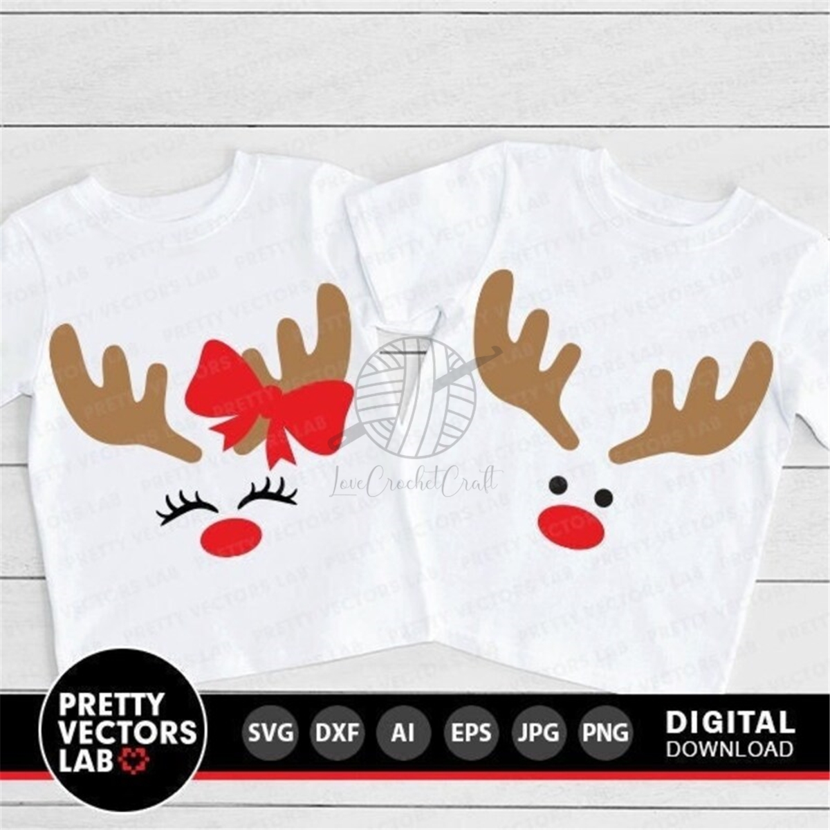 Christmas Svg, Reindeer Face Cut Files, Deer Svg Dxf Eps Png | Inspire ...