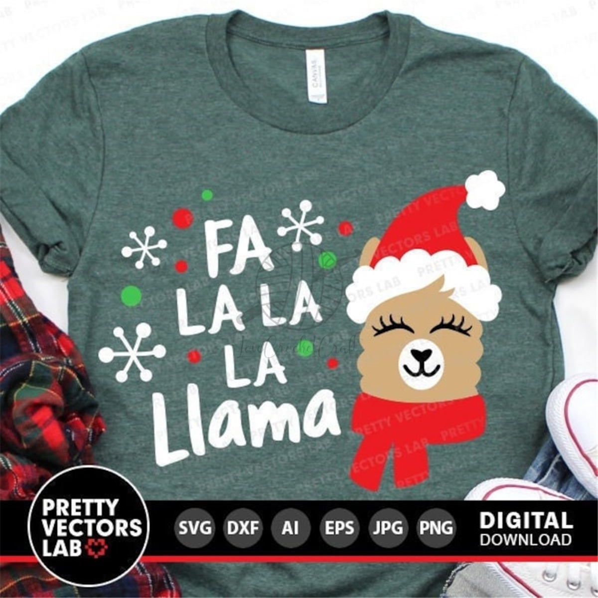 Christmas Llama Svg, Fa La La Llama Svg, Kids Holiday Cut Fi | Inspire ...