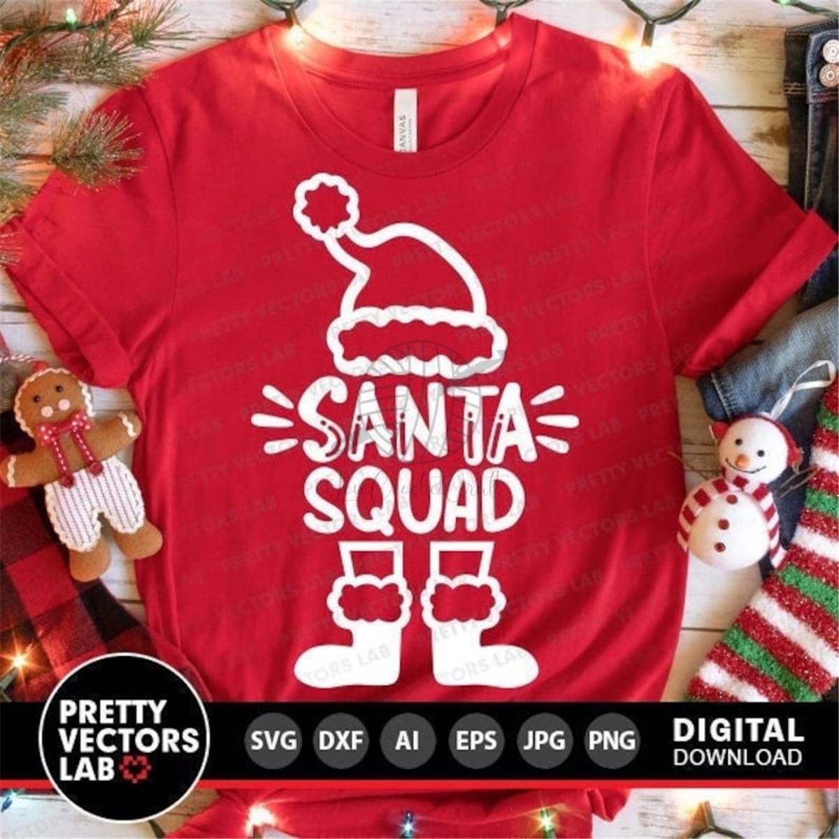 Santa Squad Svg, Christmas Svg, Dxf, Eps, Png, Santa Crew Cu | Inspire ...