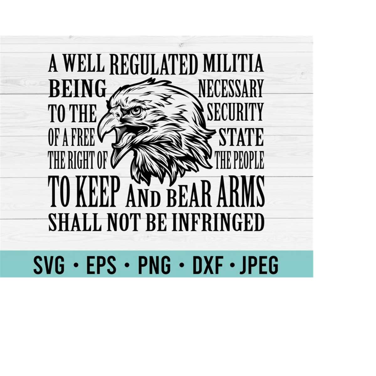 Second Amendment SVG | 2nd Amendment SVG | Fourth of July Sv | Inspire ...