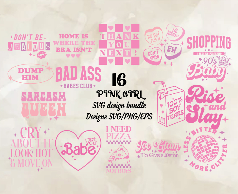 16 Pink Girl Svg Design Bundle, Christian Christmas Svg, Chr - Inspire ...