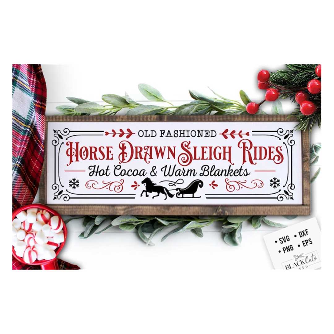 Old fashioned Horse drawn sleigh rides svg, Old fashioned sl | Inspire ...