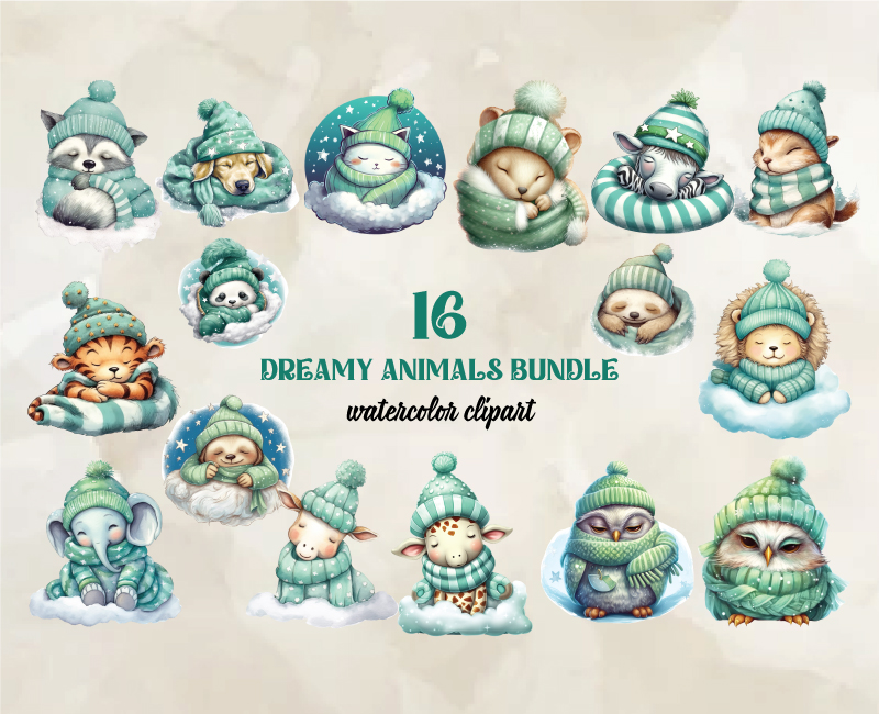 16 Dreamy Animals Bundle, Christian Christmas Svg, Christmas - Inspire ...