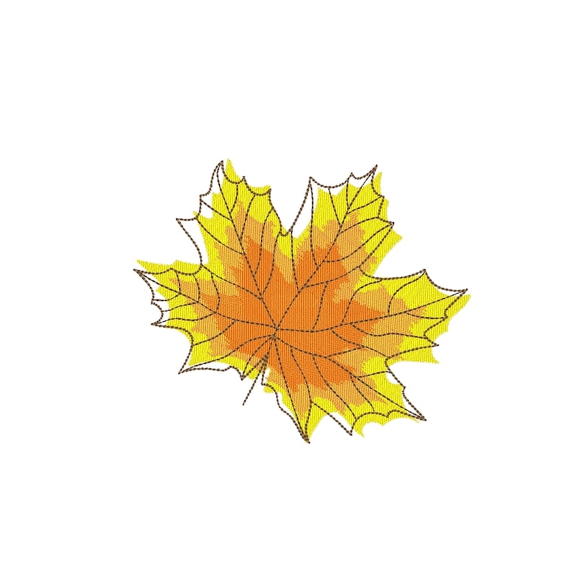 Maple Leaf Embroidery Design, 4 sizes, Instant Download | Inspire Uplift