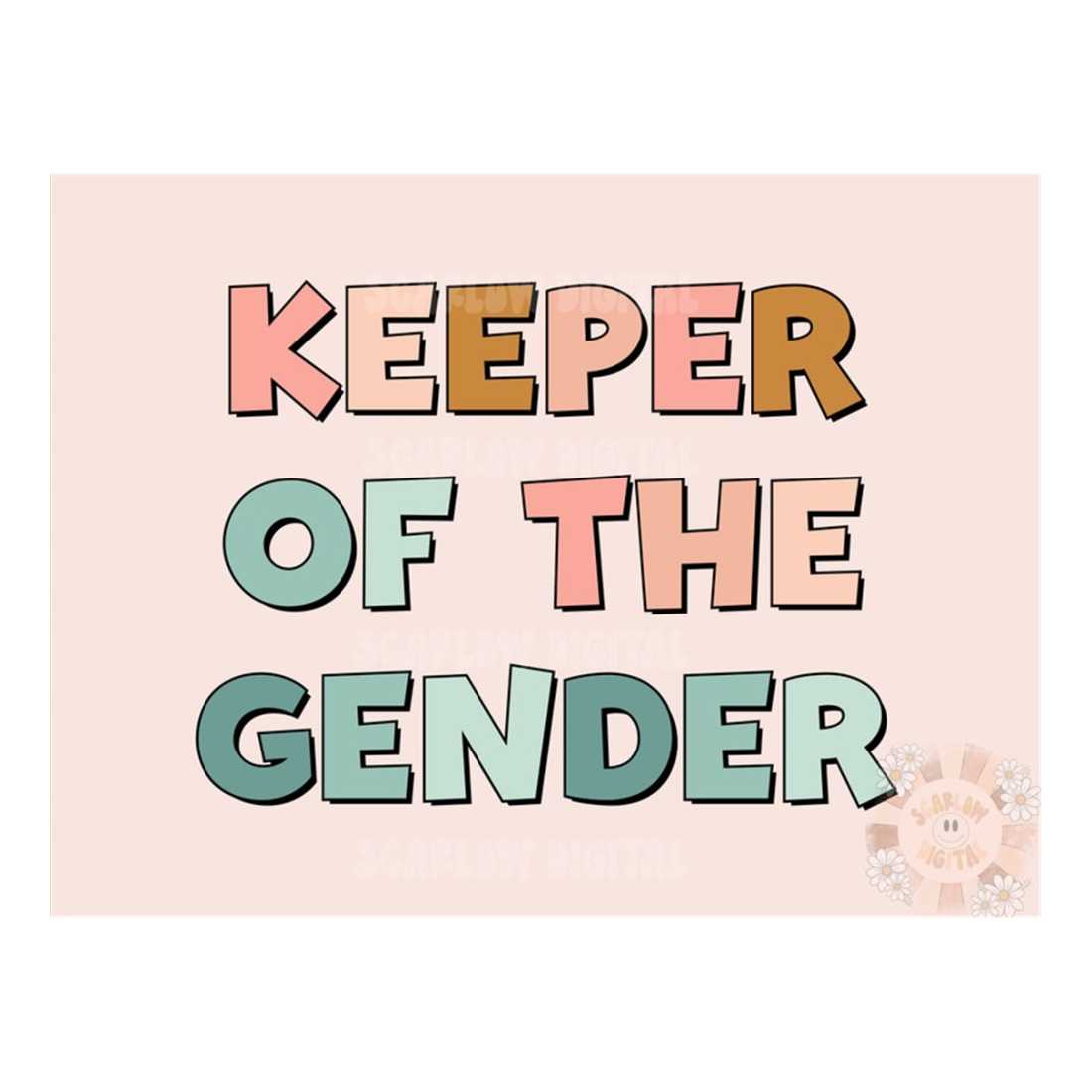 Keeper of the Gender PNG-Gender Reveal Sublimation Digital D | Inspire ...