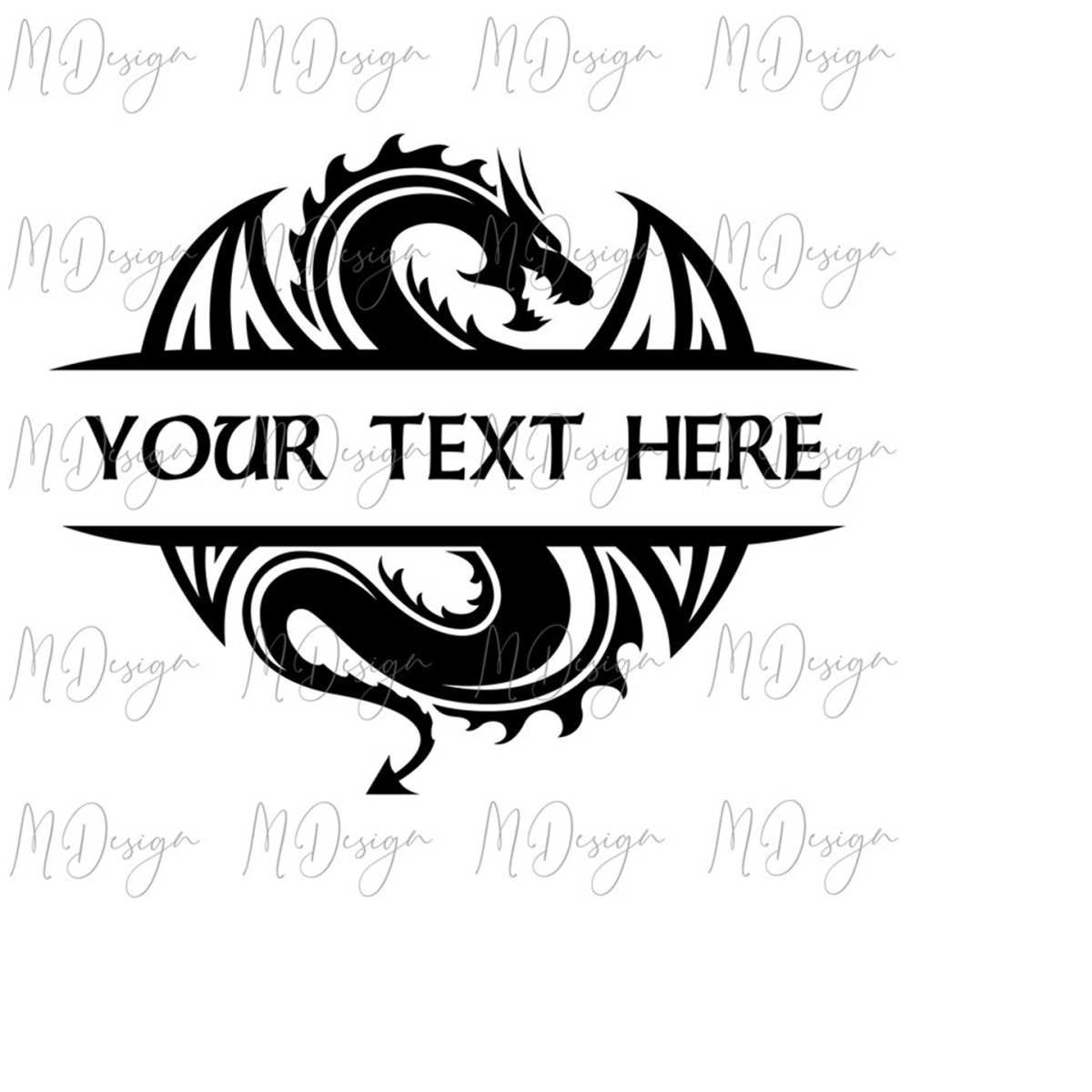 Dragon SVG Cut File for Cricut, Silhouette - Great for Stenc - Inspire ...