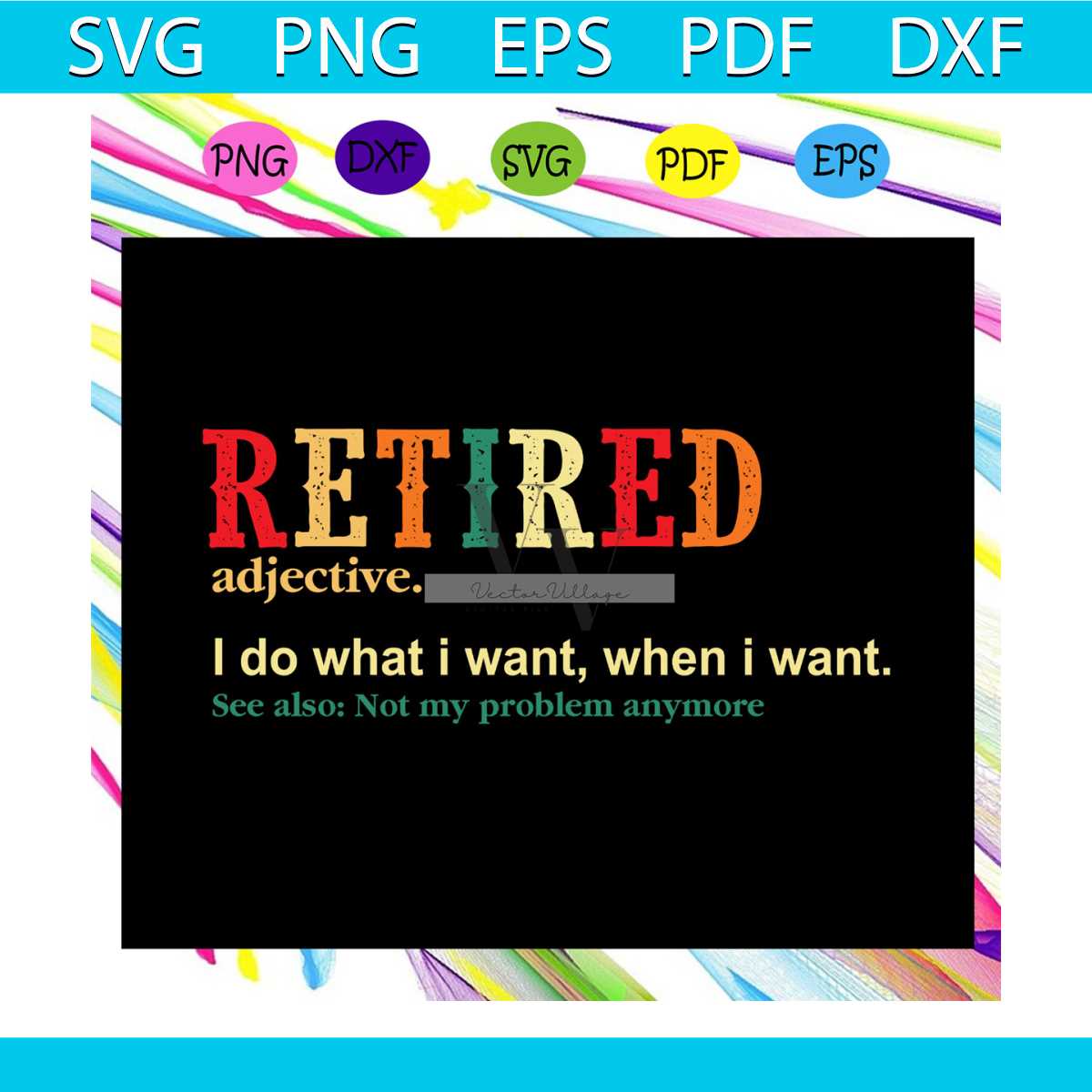 Retired definition, funny retirement gift svg, definition sv - Inspire ...