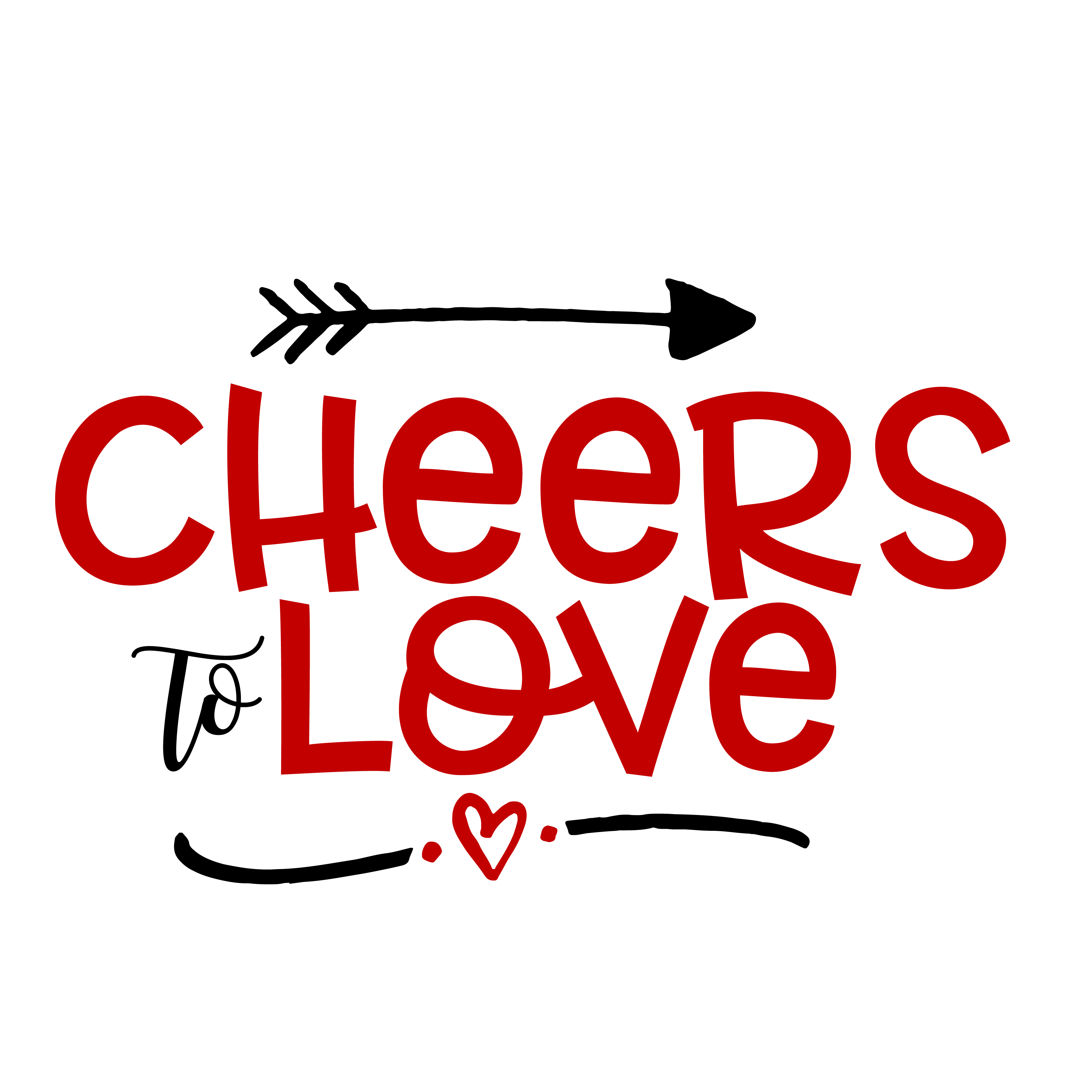 Cheers to Love Svg, Valentine Svg, Cricut Silhouette Svg Eps - Inspire ...