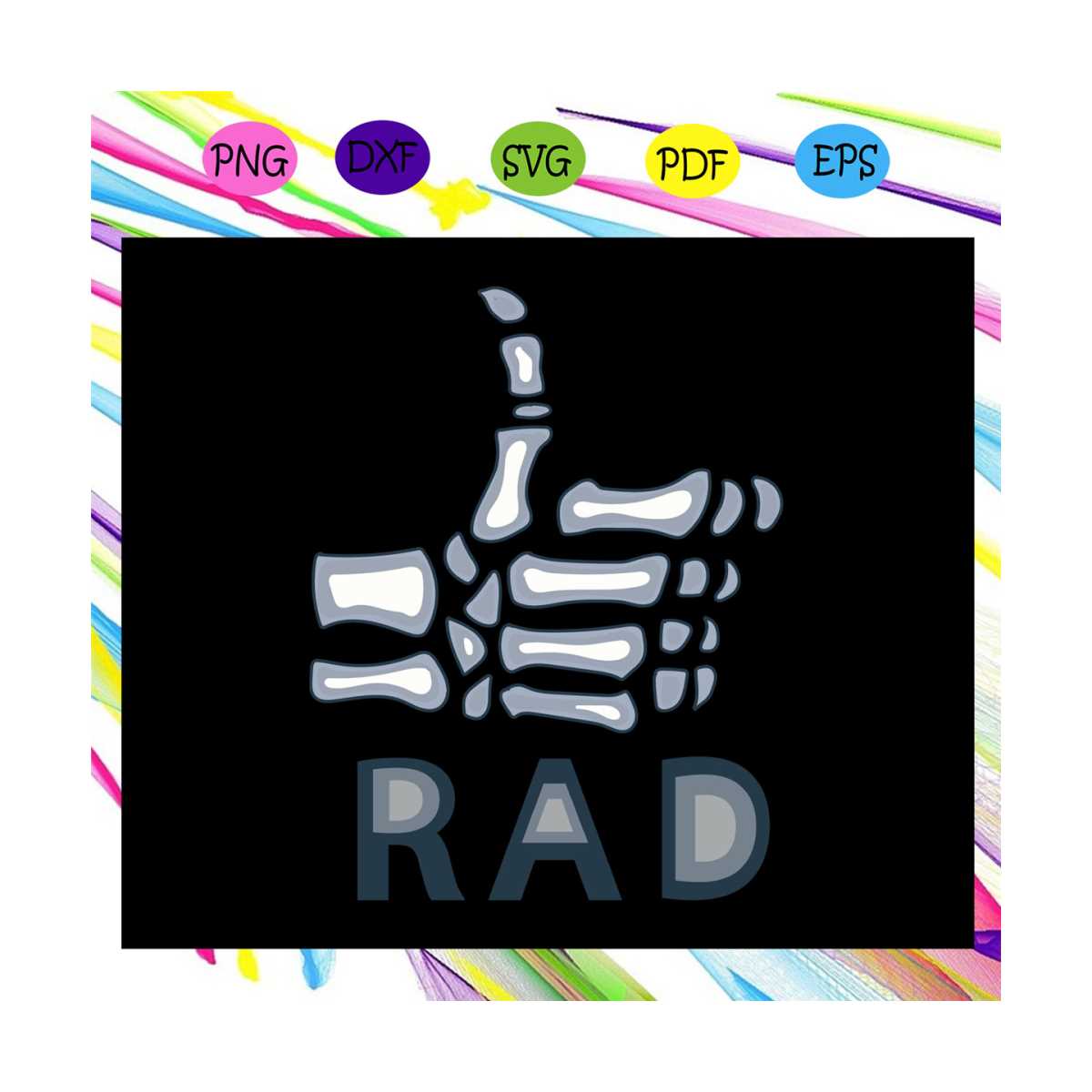 Radiology tech svg, rad skeleton thumb svg, skeleton thumb,t | Inspire ...