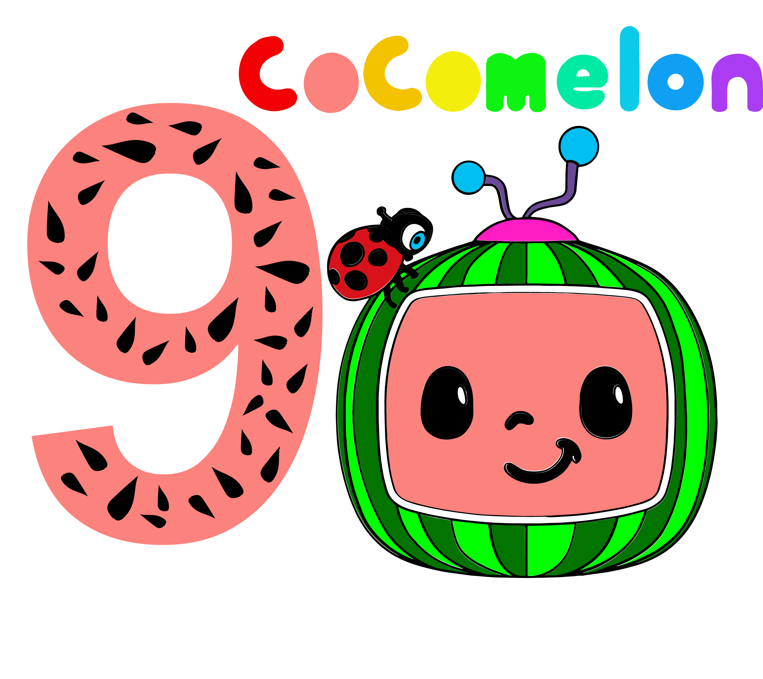 Cocomelon Numbers 9 Svg, Cocomelon Png, Cocomelon Characters | Inspire ...