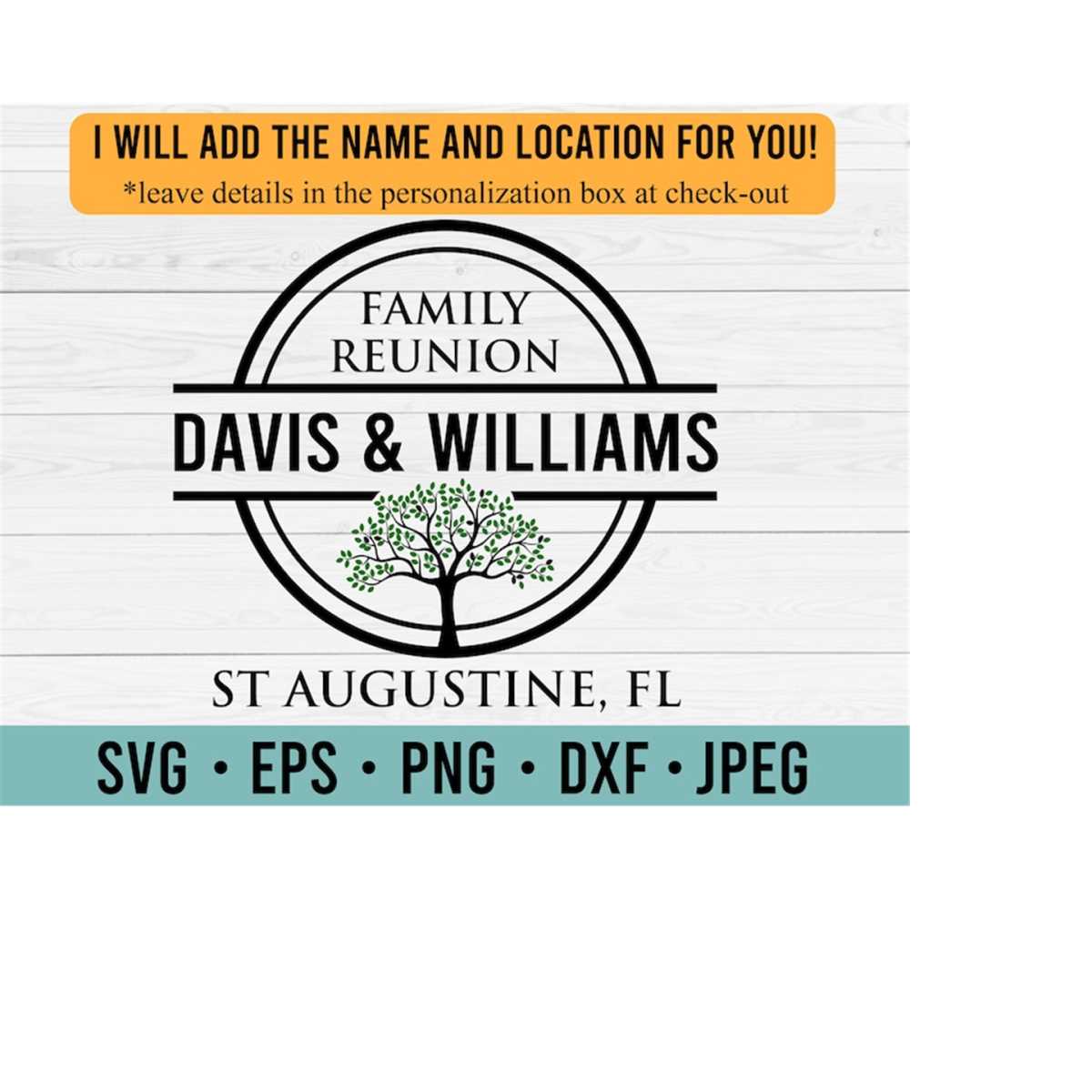 Family Reunion Personalized SVG | Family Reunion SVG | Custo - Inspire ...