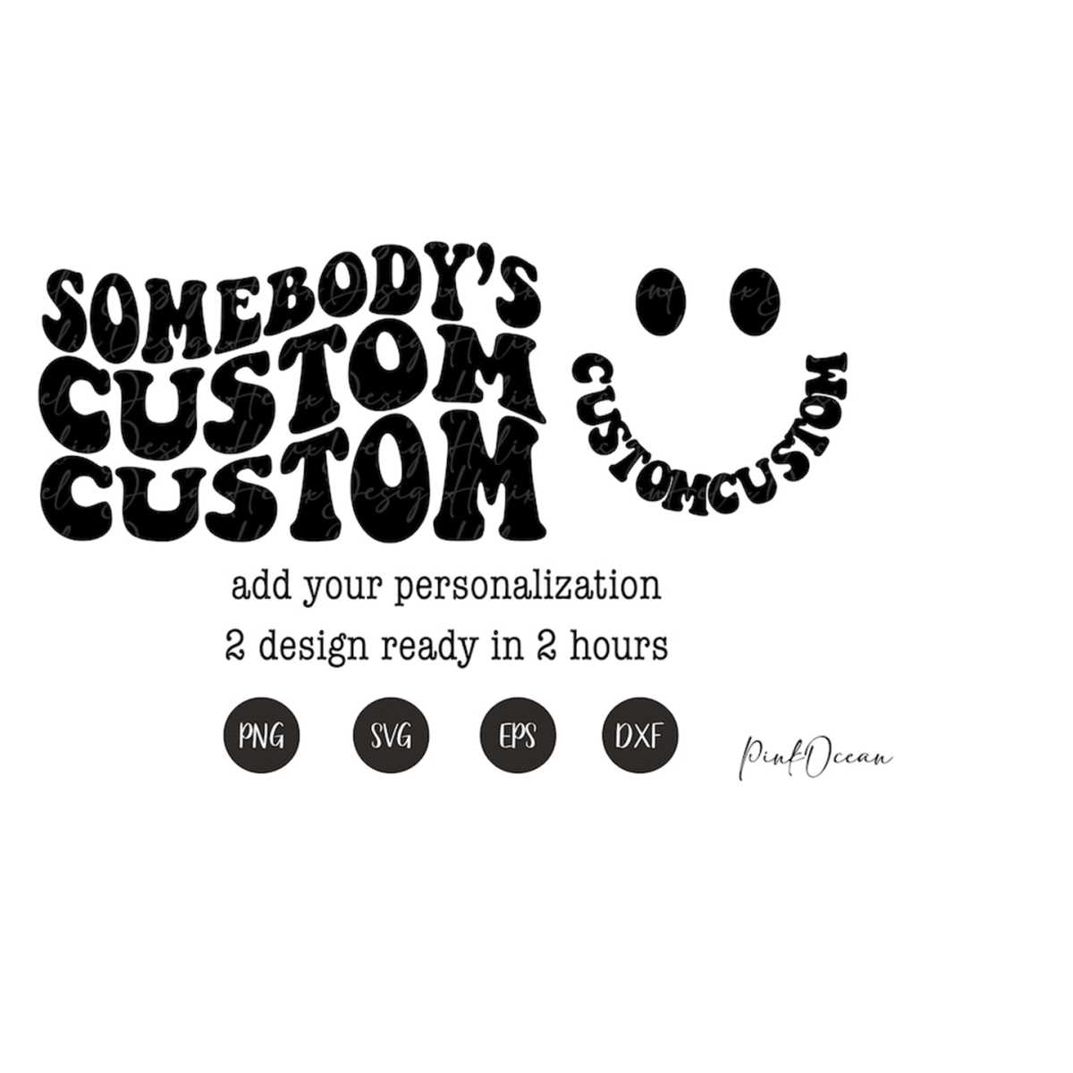 Custom Wavy Text Svg, Custom wavy letters svg, custom wavy f - Inspire ...