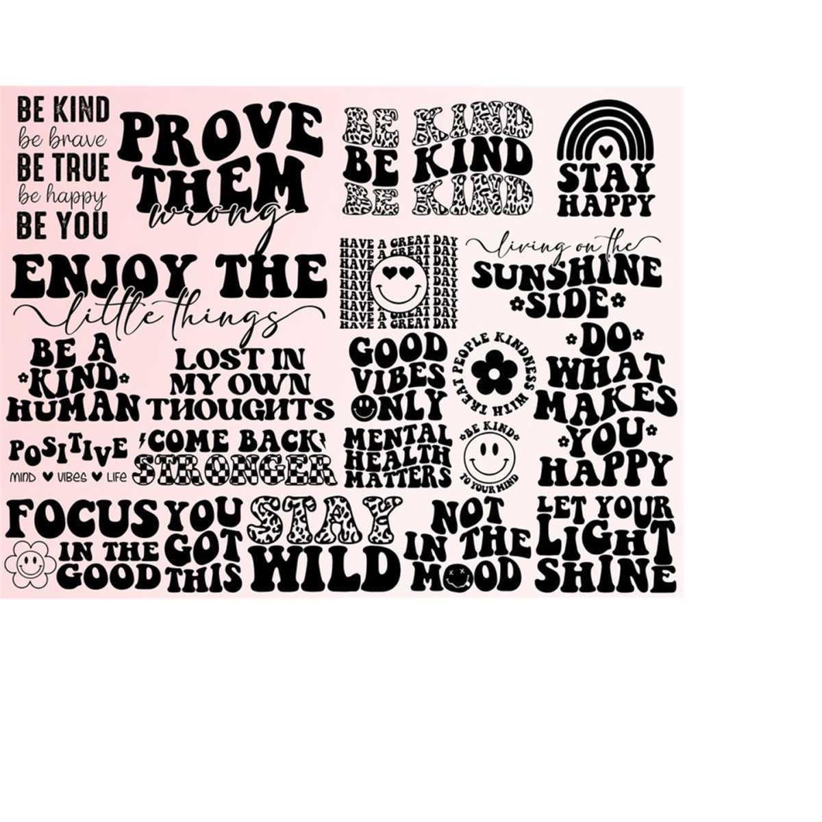 Groovy svg bundle, boho svg, hippie svg, aesthetic svg, insp - Inspire ...