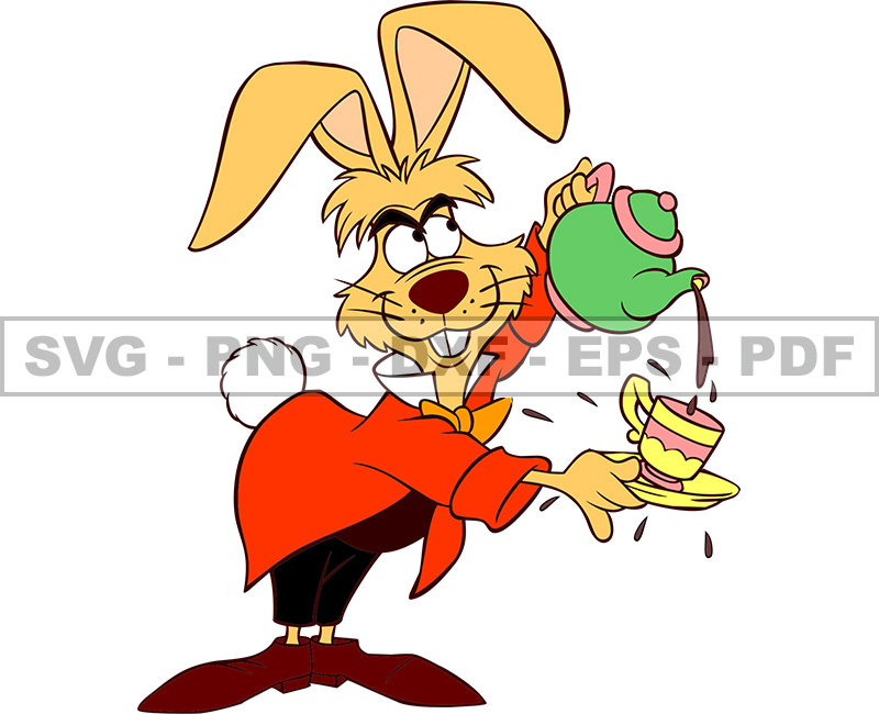 Alice In Wonderland Rabbit Characters Svg, Dormouse Alice In | Inspire ...