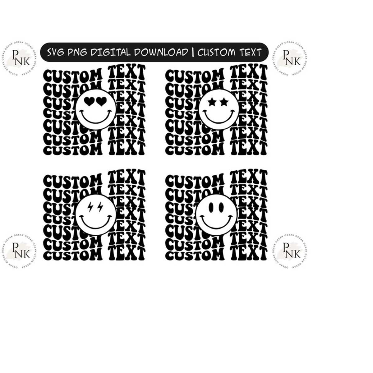 Custom Wavy Text Svg, Custom wavy letters svg, custom wavy f - Inspire ...