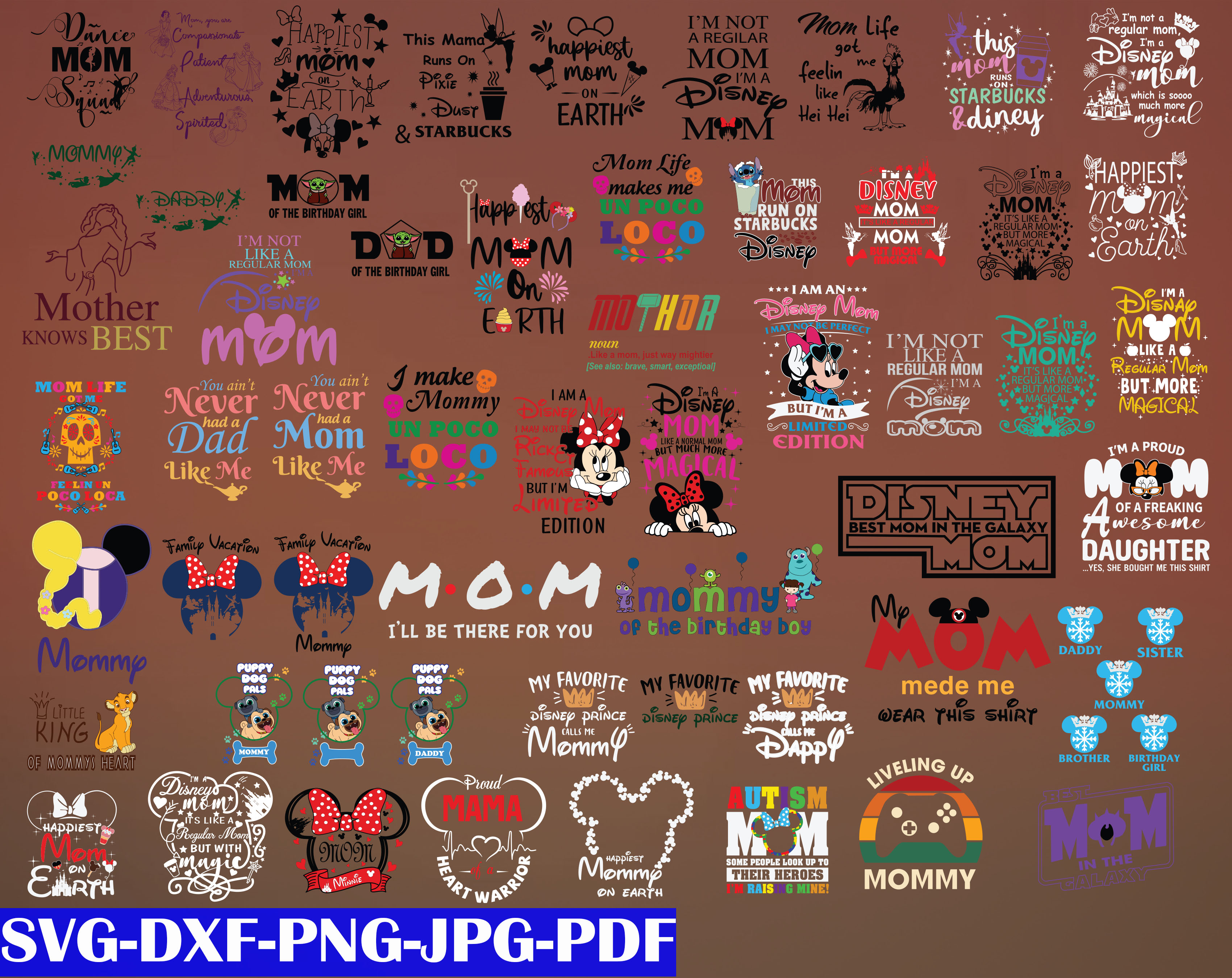 Disney SVG, Bundles Disney SVG, PNG,DXF, PDF, JPG... | Inspire Uplift