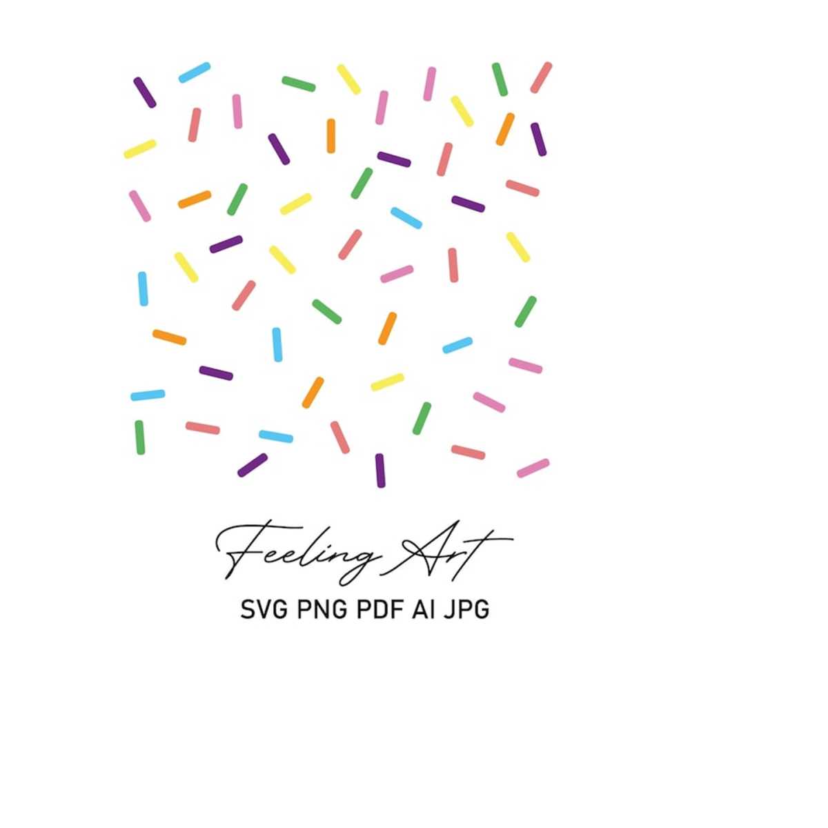 Sprinkle Pattern SVG,Confetti,Bakery,DXF,Donuts,cookie sprin | Inspire ...