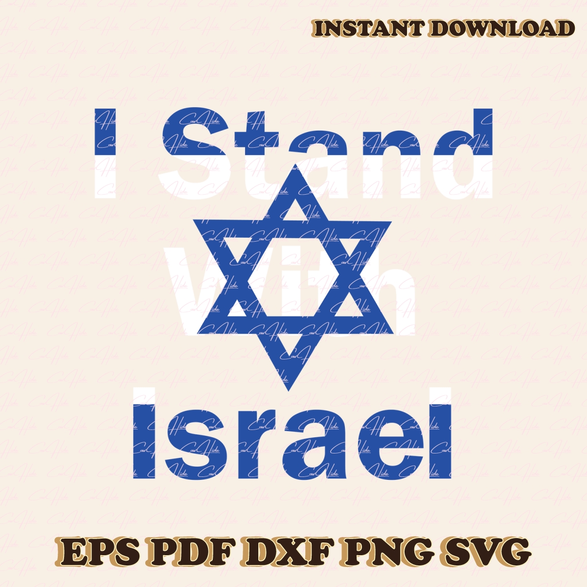 Israel Fighting I Stand With Israel Flag SVG Digital Cricut - Inspire ...