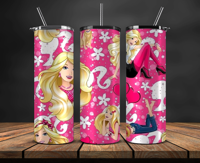 Barbie 3D Tumbler Png, Barbie Doll PNG, 20 oz Skinny Tumble - Inspire ...