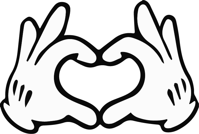 Disney Hearthands Svg, Mickey minine Svg, Mickey heat Svg, D | Inspire ...