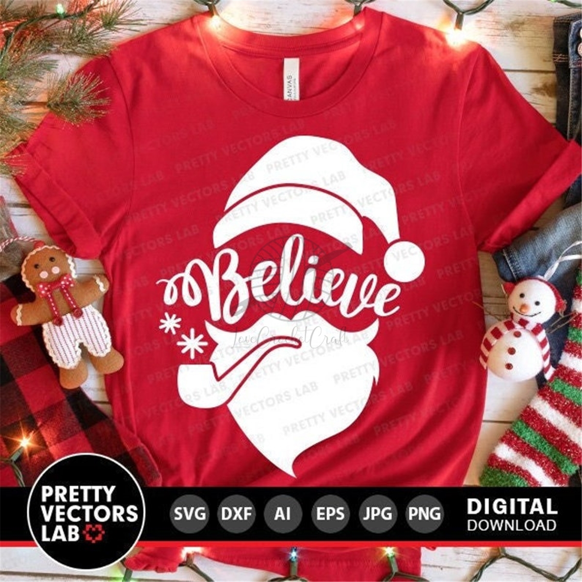 Christmas Svg, Believe Svg, Santa Svg Dxf Eps Png, Christmas | Inspire ...