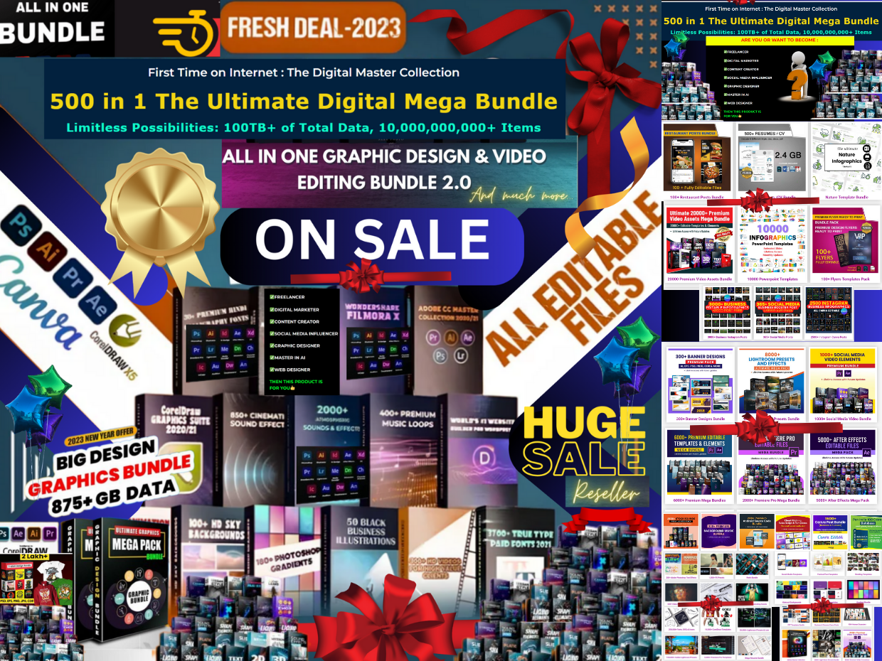 Ultimate Creative Digital Mega Bundle| Mega Graphic Designer | Inspire ...