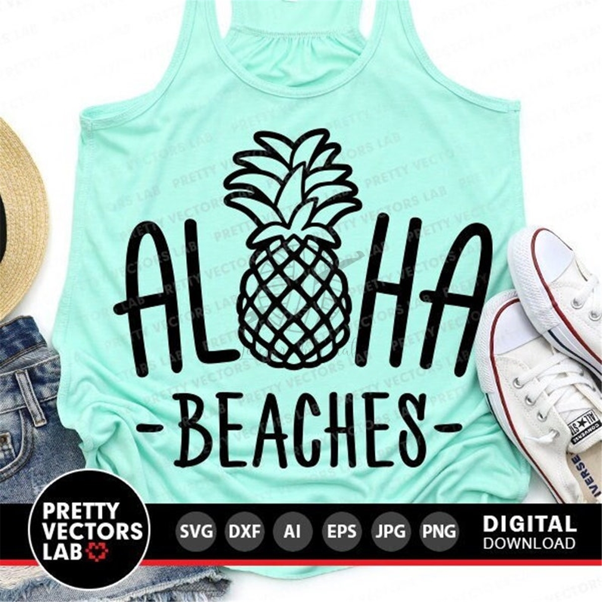 Aloha Beaches Svg, Summer Cut Files, Beach Svg, Dxf, Eps, Pn - Inspire ...