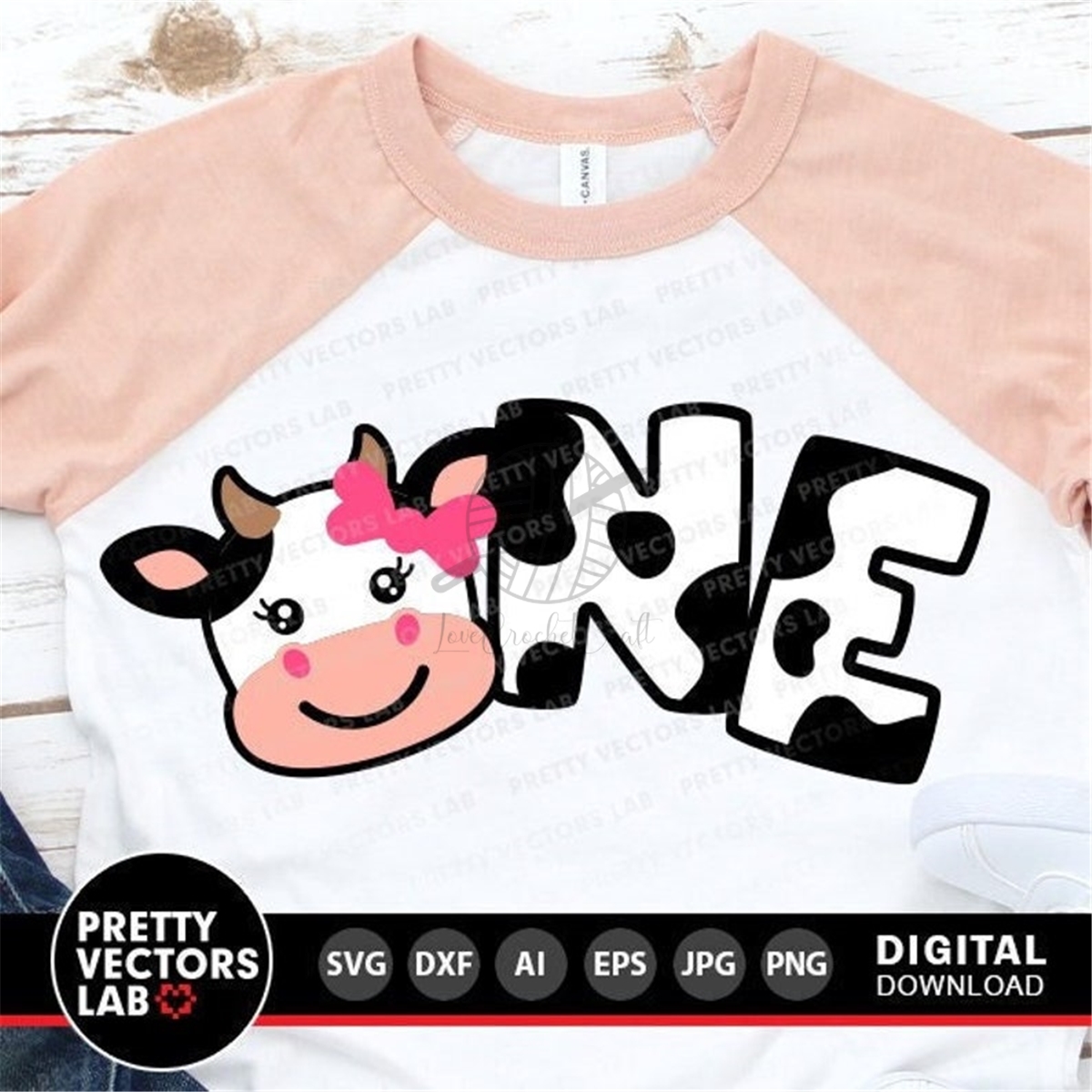 Cow Svg, Cow One Birthday Cut Files, Kids Svg, Cow 1st Birth | Inspire ...