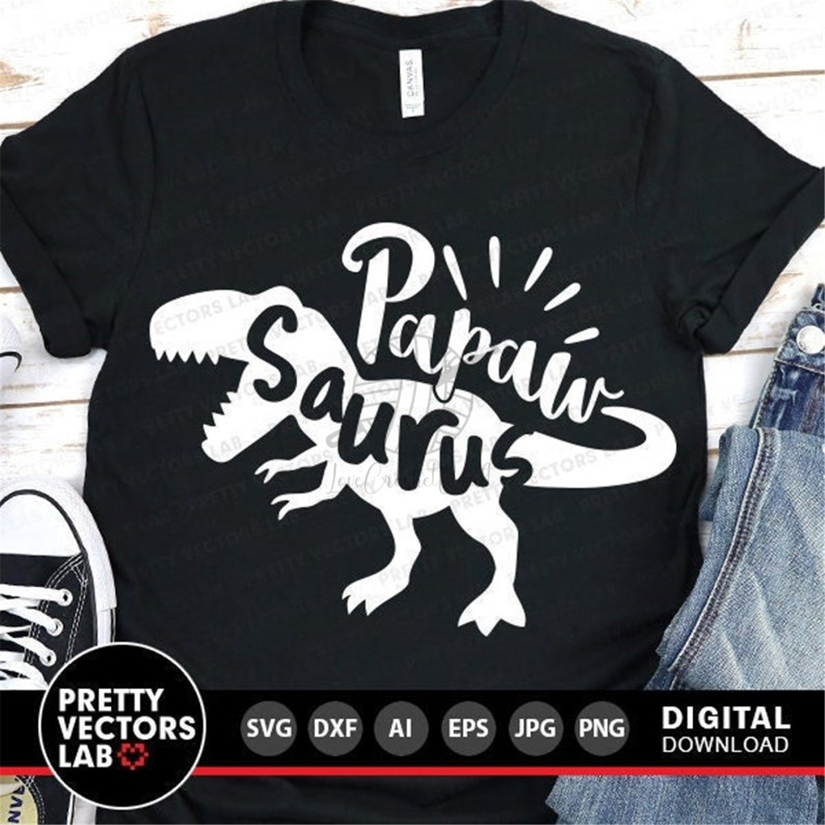 Papaw Saurus Svg, T-Rex Dinosaur Svg, Dinosaur Svg Dxf Eps P | Inspire ...