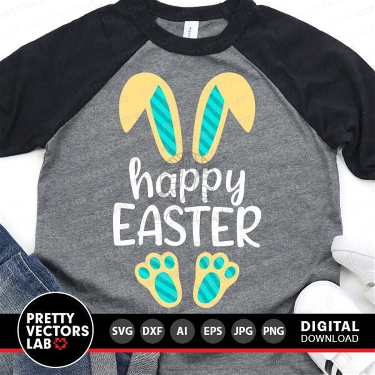 Happy Easter Svg, Easter Bunny Cut Files, Easter Svg, Dxf, E - Inspire ...