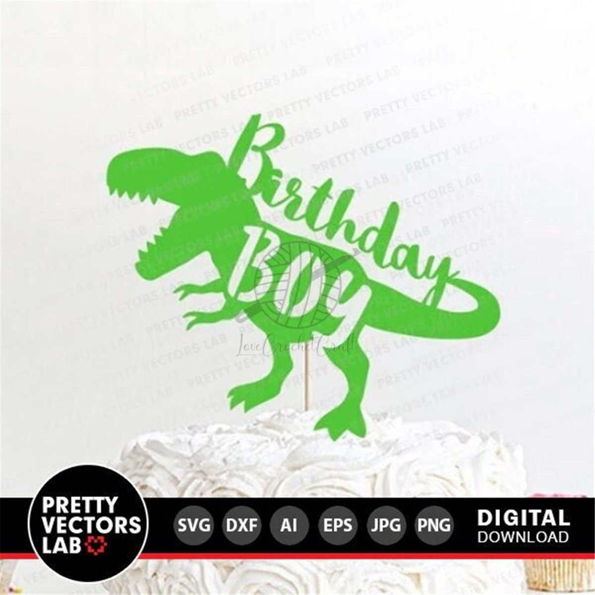 Dinosaur Birthday Boy Svg, Cake Topper Svg, T-Rex Birthday P | Inspire ...