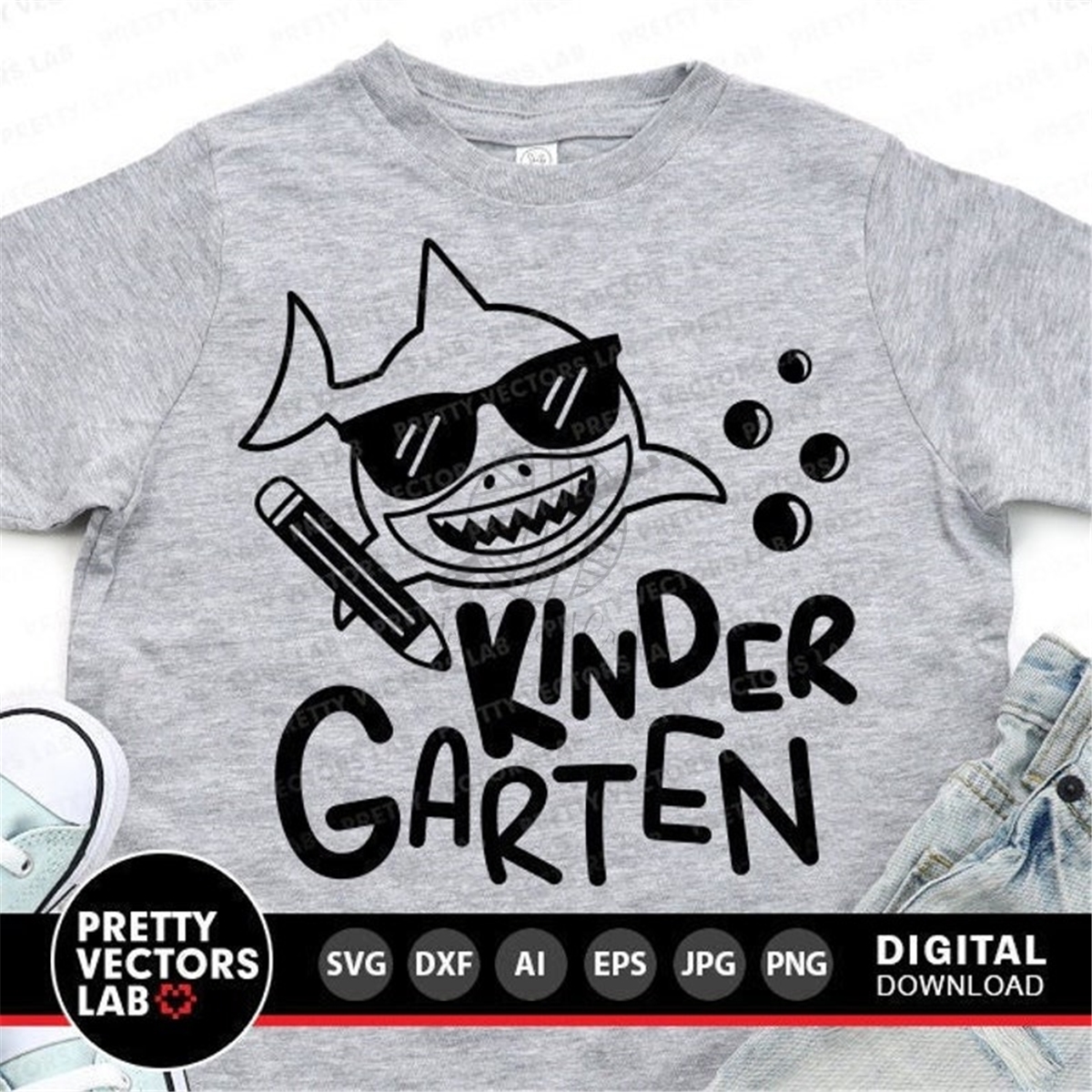 Kindergarten Shark Svg, Back To School Cut Files, Kindergart - Inspire ...