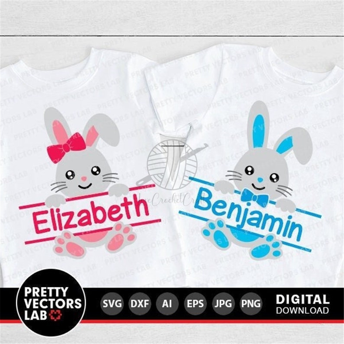 Bunny Svg, Easter Cut Files, Bunny Split Frame Svg, Dxf, Eps | Inspire ...
