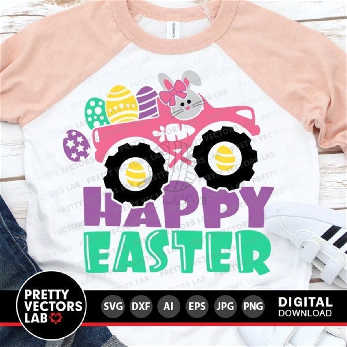 Easter Monster Truck Svg, Happy Easter Svg, Girls Truck with | Inspire ...