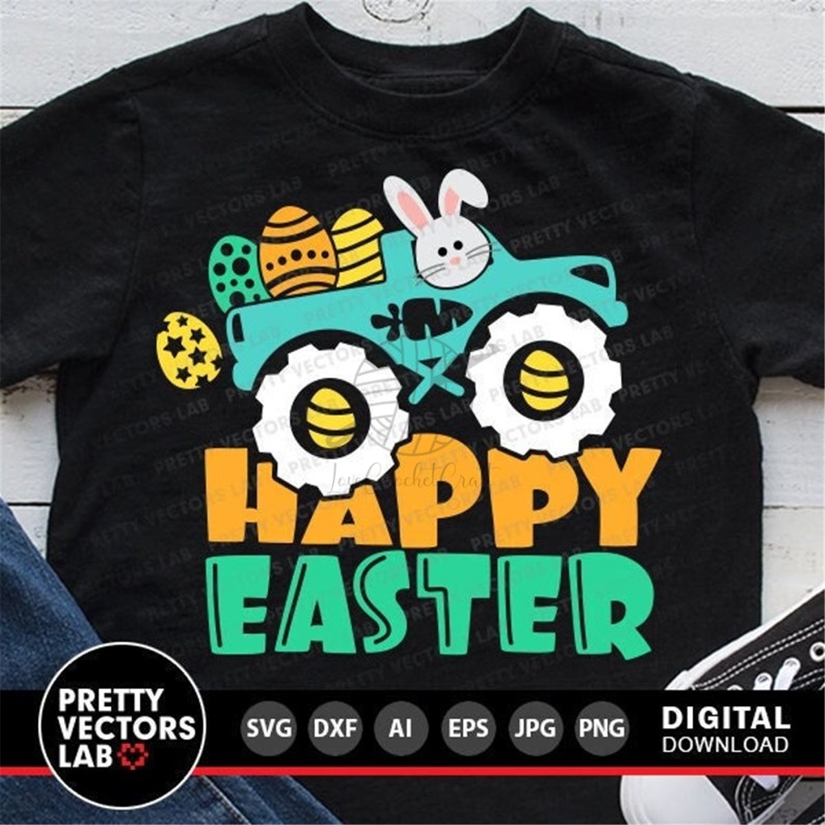 Easter Monster Truck Svg, Happy Easter Svg, Boys Truck with | Inspire ...
